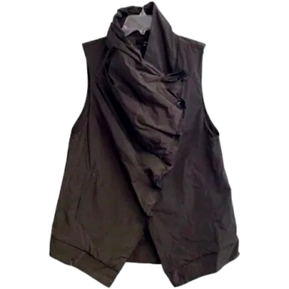 Sun Kim | Jackets & Coats | Sun Kim L Ruched Jenny Layering Vest | Poshmark